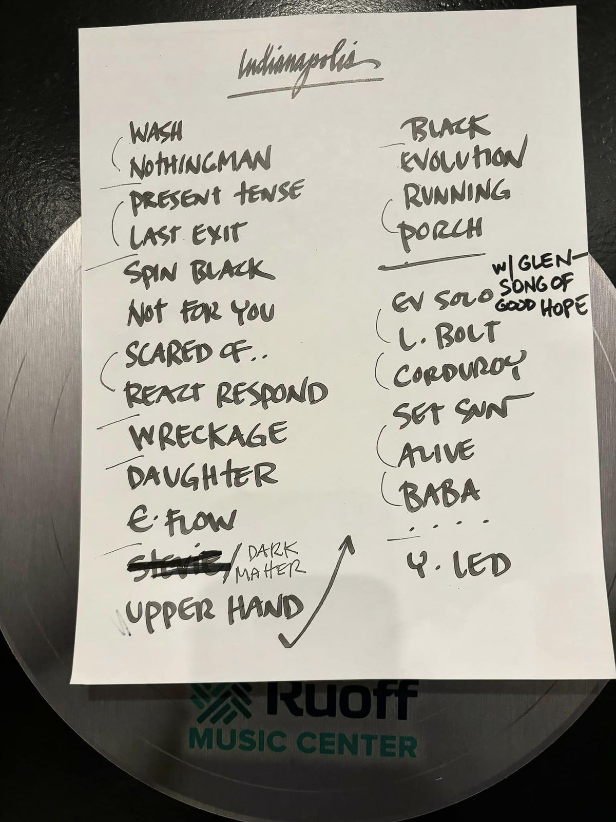 Indianapolis 8/26/2024 Bootleg CD | Ten Club LLC