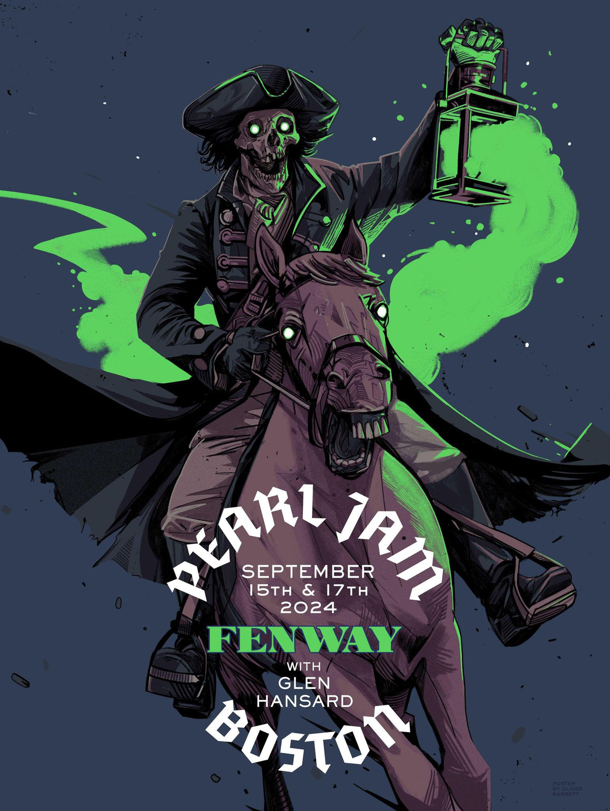 2024 Pearl Jam Boston Event Poster - Barrett | Ten Club LLC