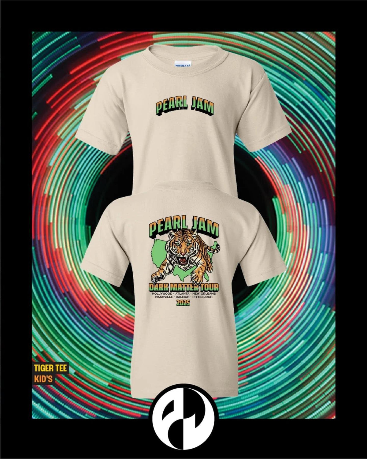 2025 Pearl Jam Dark Matter Tiger Kids | Ten Club LLC